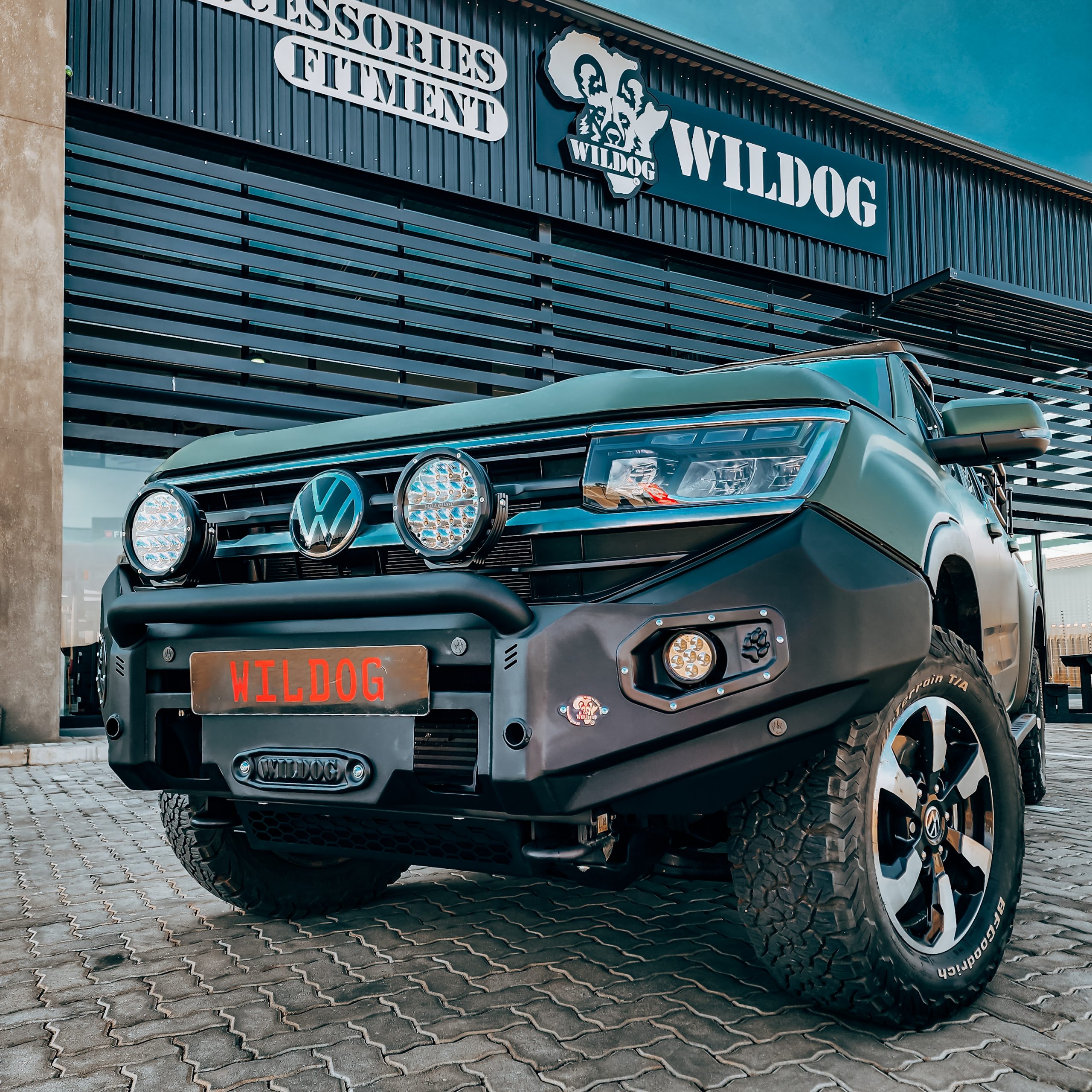 Front Replacement Bumper K9 (bash plate included/nudge) for VW Amarok ...