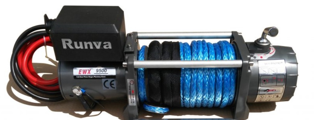 Runva Winch 9500 LB with synthetic rope – Jsm 4×4