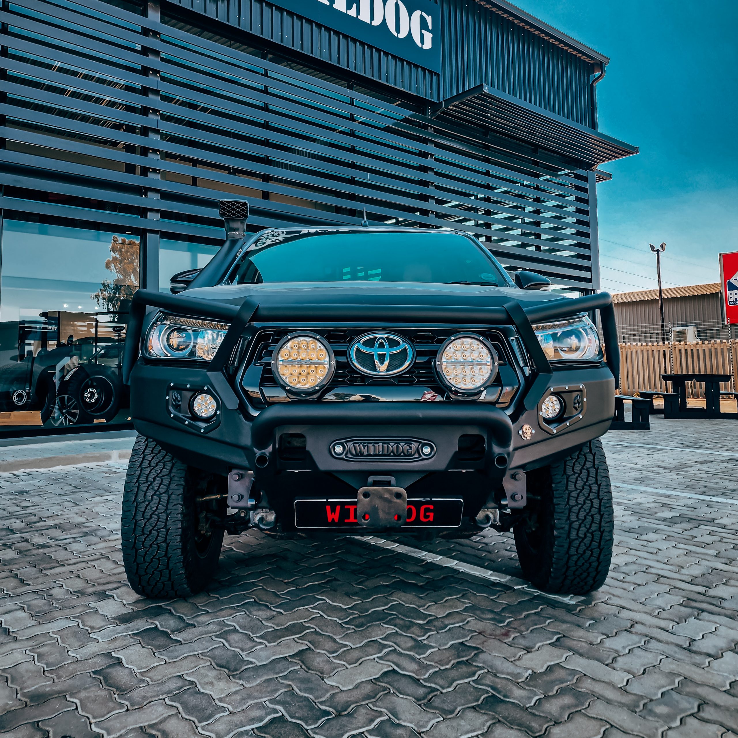 Dakar Hunter front bumper 2018+ (Nudge incl) for Toyota Hilux Revo GD6 ...